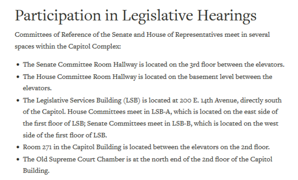 How to Testify at the State Capitol – Free State Colorado