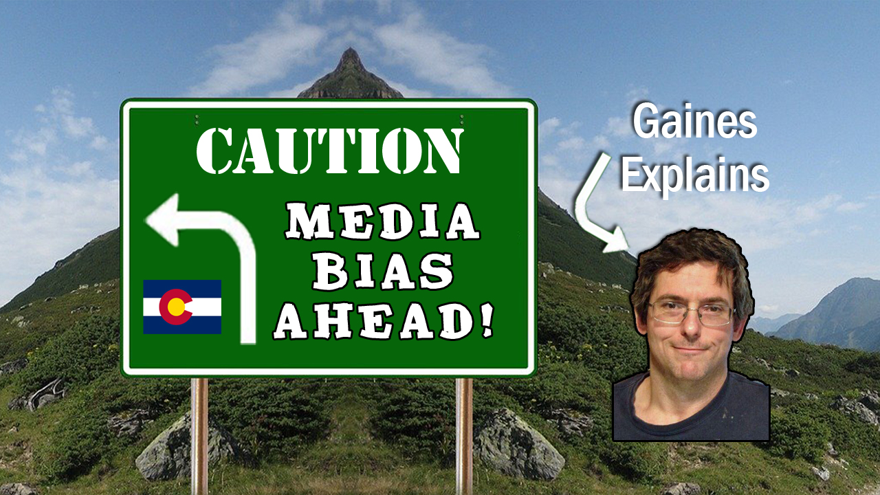 Why does Colorado’s News Media Lean Left? Cory Gaines, political writer ...